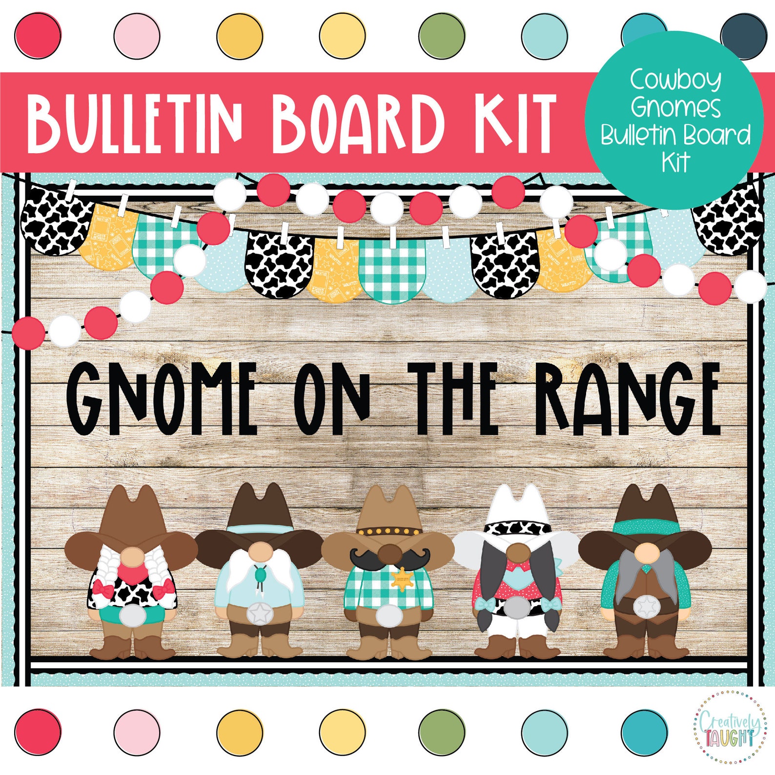 Cowboy Gnomes - Back to School - August Bulletin Board Kit - Etsy
