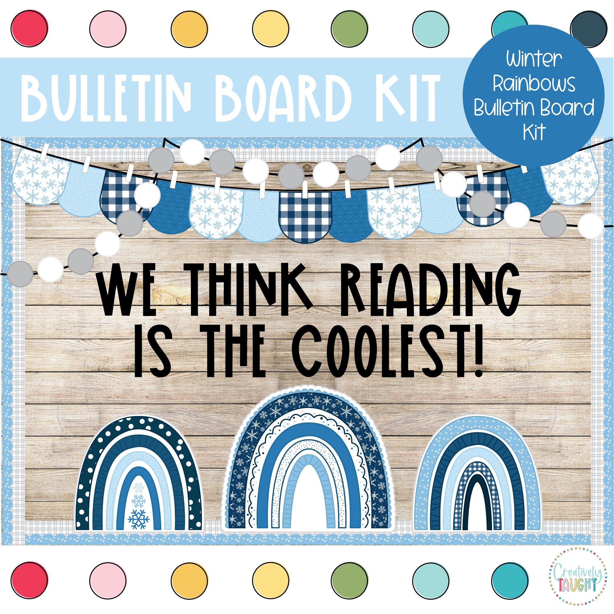 Winter Rainbow - January Bulletin Board Kit - Etsy