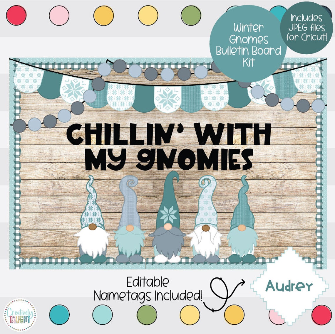 Winter Gnomes January Bulletin Board Kit - Etsy