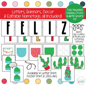 Feliz Navidad- Ethnic Christmas Bulletin Board - Etsy