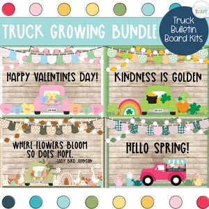 Ultimate Truck Bulletin Board Bundle ALL HOLIDAY TRUCK Classroom Decor ...