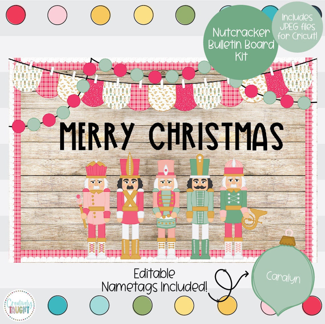 Nutcracker Christmas Christmas December Bulletin Board Kit - Etsy