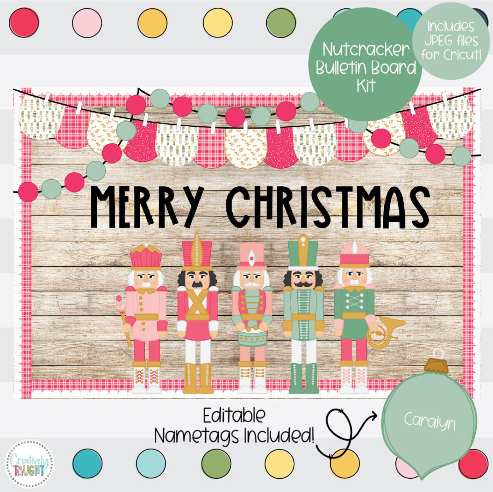 Nutcracker Christmas Christmas December Bulletin Board Kit - Etsy