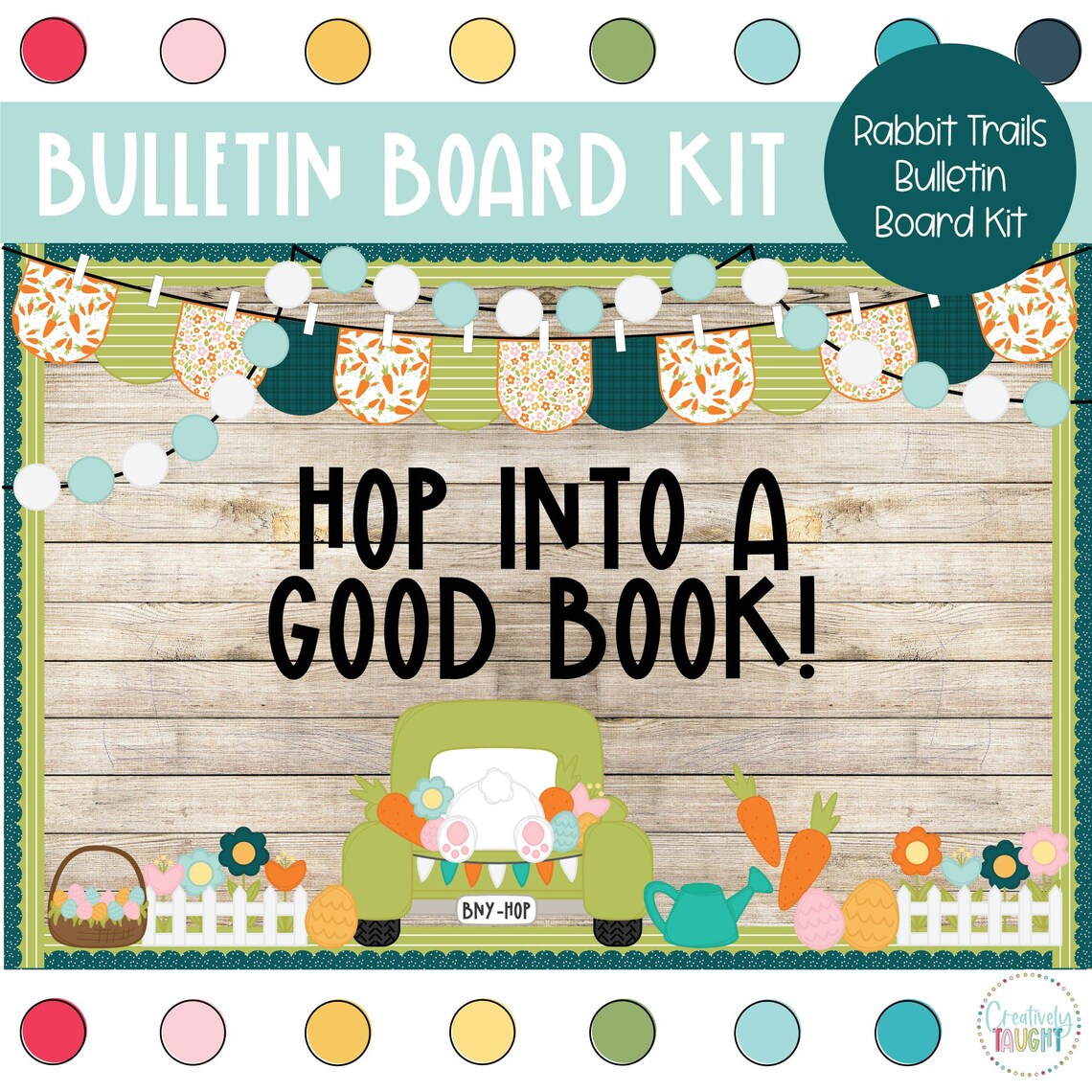 Rabbit Trails - Spring - Easter Bulletin Board Kit - Etsy