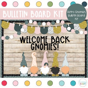 Retro Gnomies - Gnome - Back to School Bulletin Board - Etsy