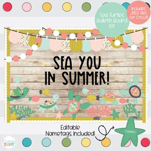 Sea Turtles Ocean Under the Sea Back to School Bulletin - Etsy