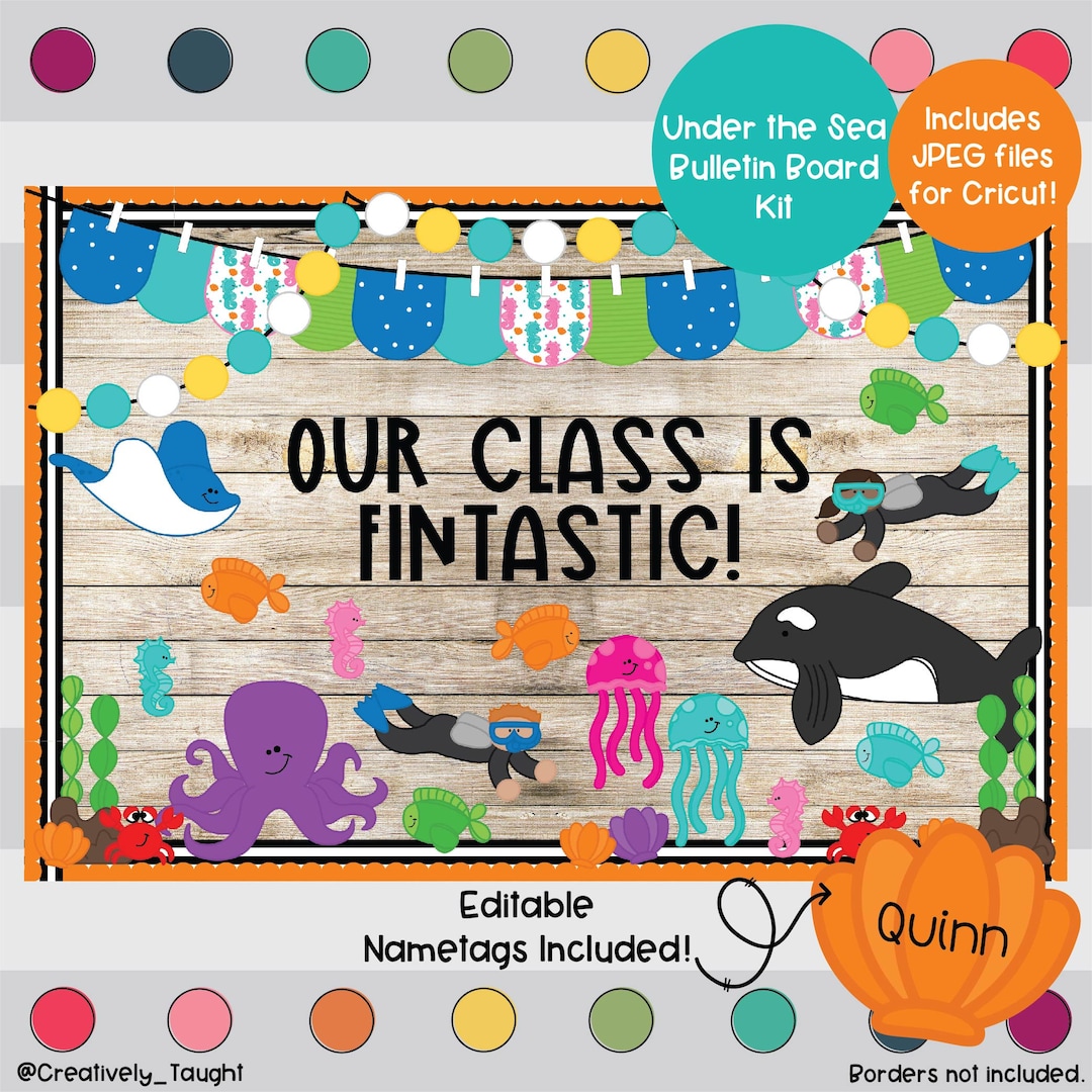 Ocean Under the Sea Back to School Bulletin Board - Etsy