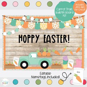 Carrot Trails Easter Bulletin Board Kit - Etsy