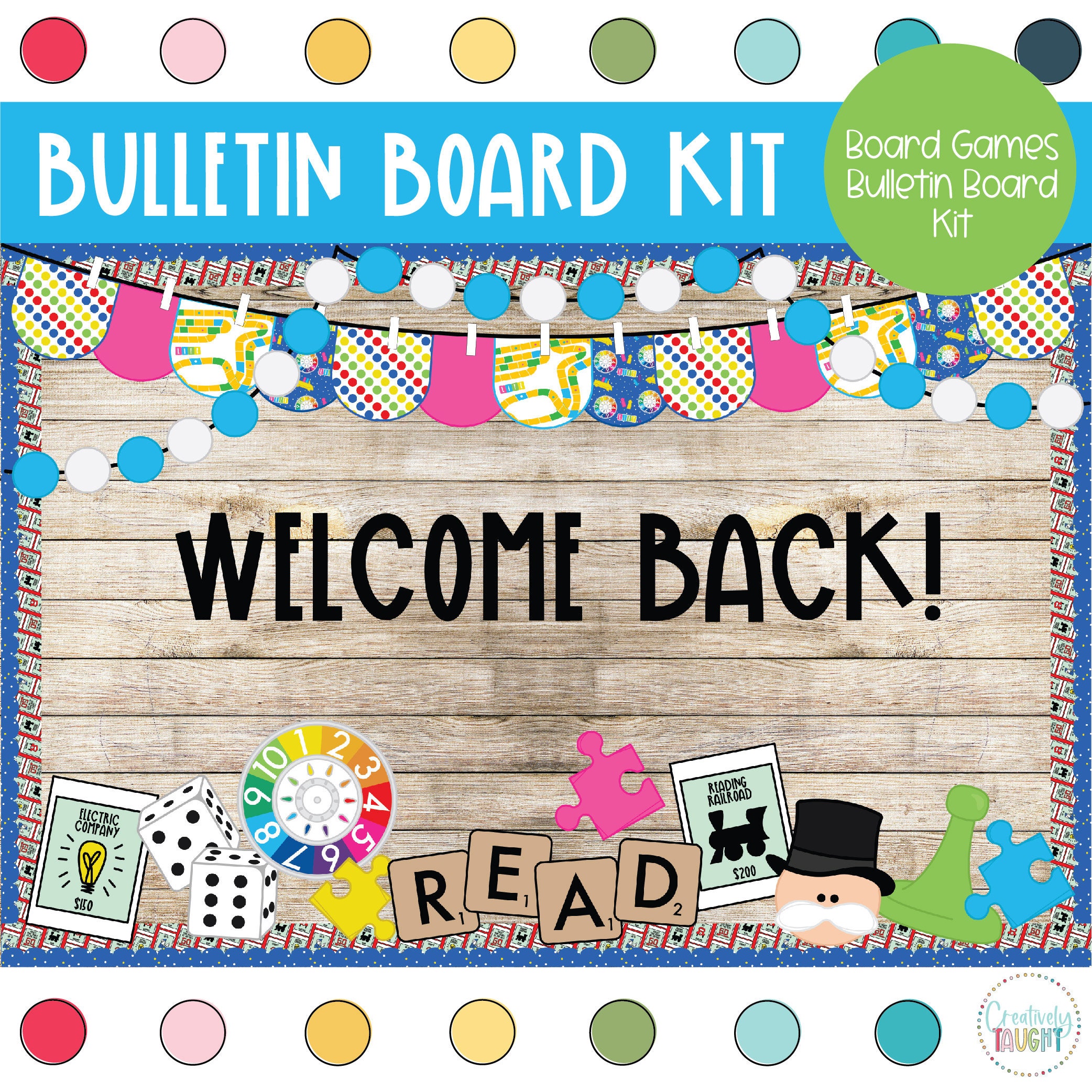 Board Games - Game Piece Theme Bulletin Board Kit - Etsy