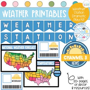 Weather Station Dramatic Play Kit for Classroom - Spring Dramatic Play ...