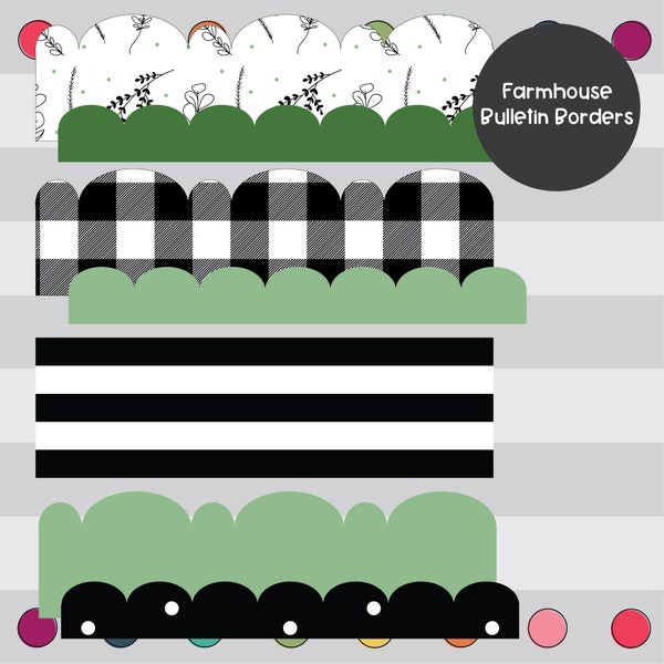 Watercolor Bulletin Board Border - Etsy