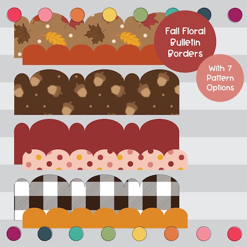 Boho Blush Bulletin Board Borders - Etsy