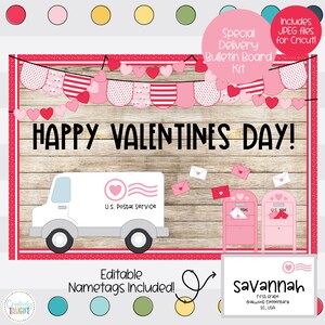 Postal Truck Special Delivery Valentines February - Etsy