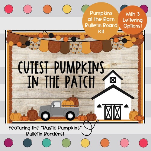 Happy Turkey Day Fall Thanksgiving Bulletin Board Kit - Etsy