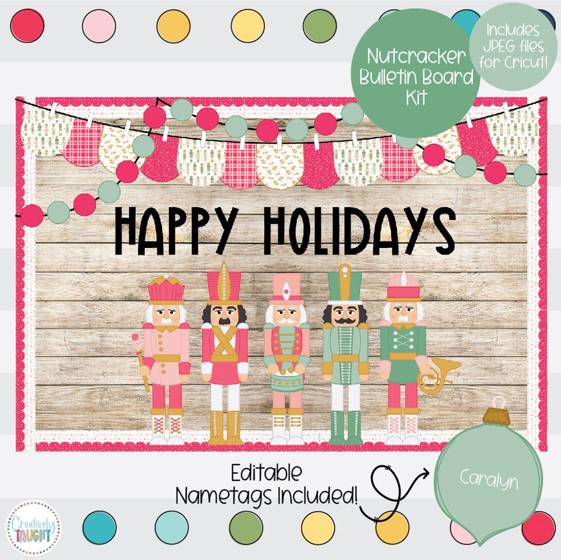 Nutcracker Christmas Christmas December Bulletin Board Kit - Etsy