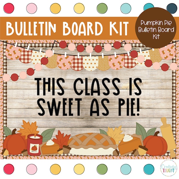 Pumpkin Pie Bulletin Board - Etsy