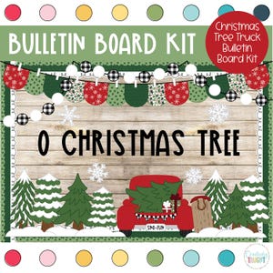 Christmas Tree Truck- Christmas Bulletin Board Kit - Etsy