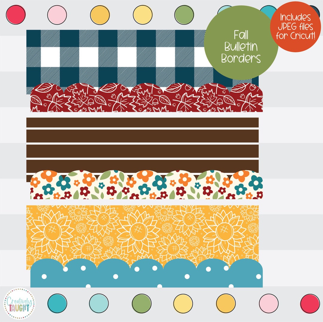 Pumpkin Patch Fall Bulletin Board Borders - Etsy