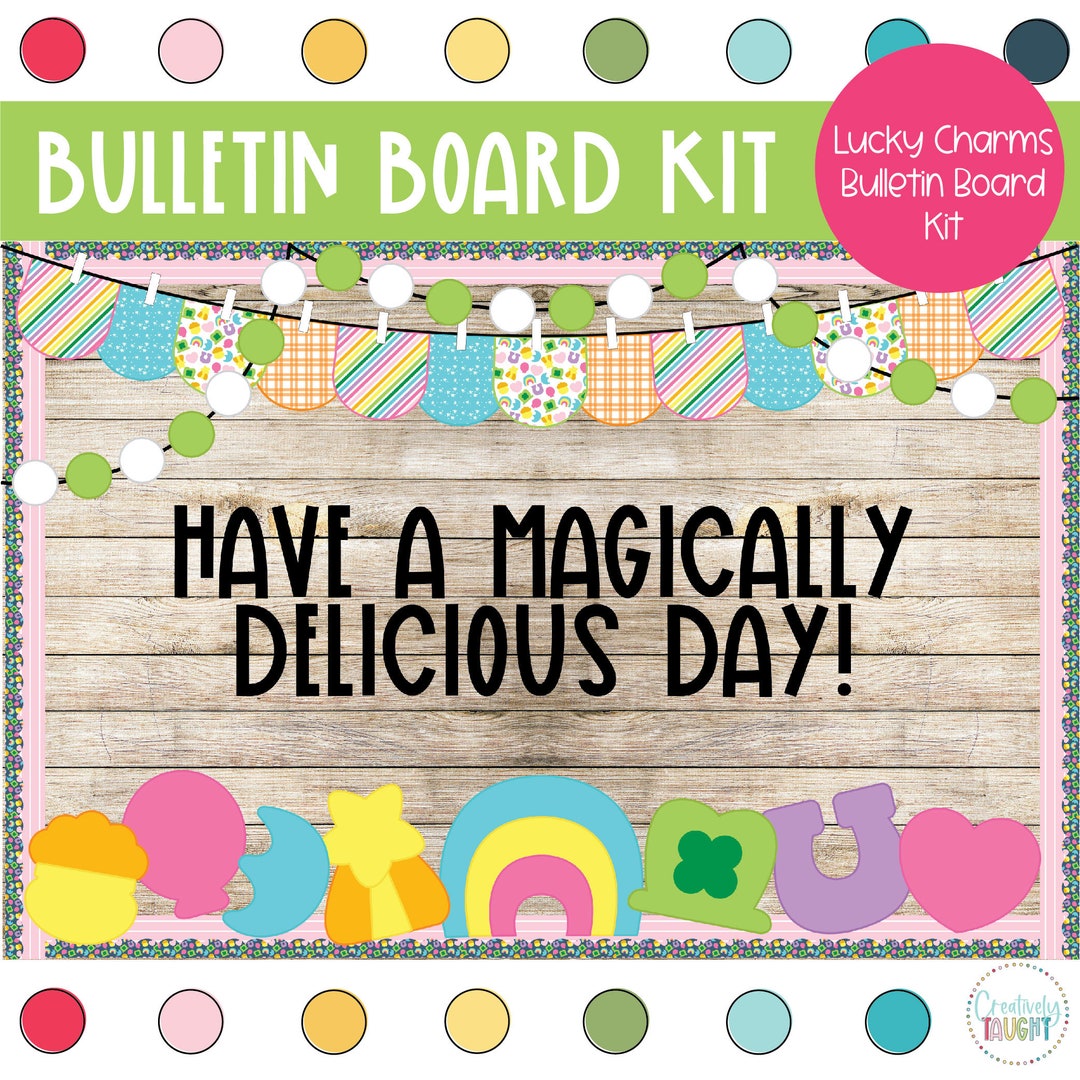 Lucky Charms - St. Patrick’s Day - March Bulletin Board Kit - Etsy