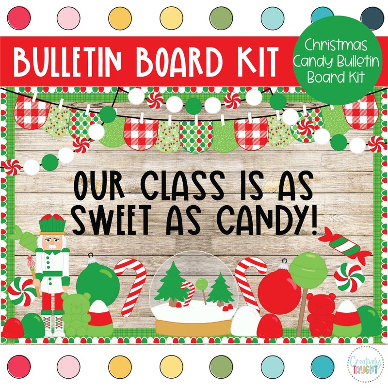 Christmas Candyland Bulletin Board - Etsy