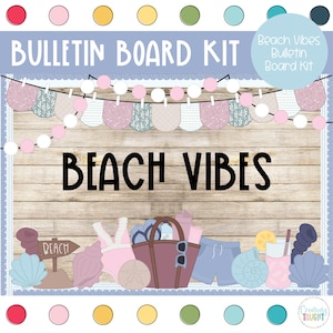 Beach Vibes- Summer Bulletin Board Kit - Etsy
