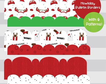 Cocoa Christmas December Bulletin Board Borders | Etsy