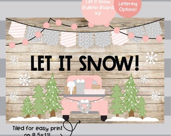 Winter Bulletin Board Kit | Etsy