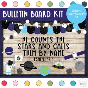 Galaxy - Space Bulletin Board Kit - Etsy