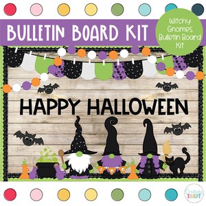 Halloween Witchy Gnomies - Fall - Halloween - Bulletin Board Kit - Etsy