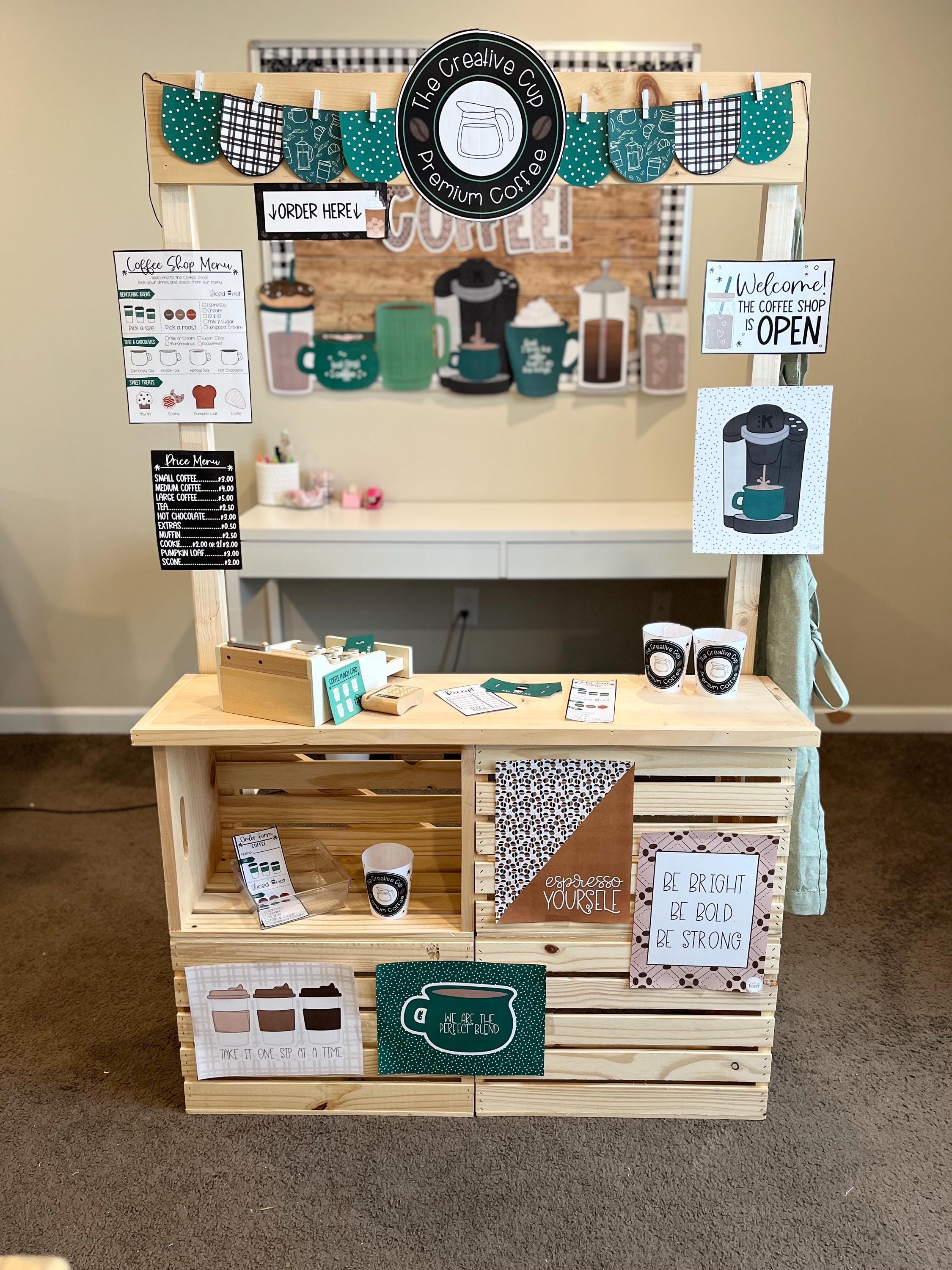 Coffee Cafe Dramatic Play Kit: Printable Classroom Center (PDF Download ...