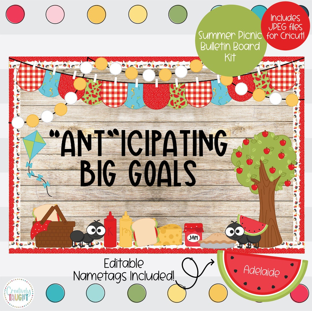 Summer Picnic - Christian - June and July Bulletin Board Kit - Etsy