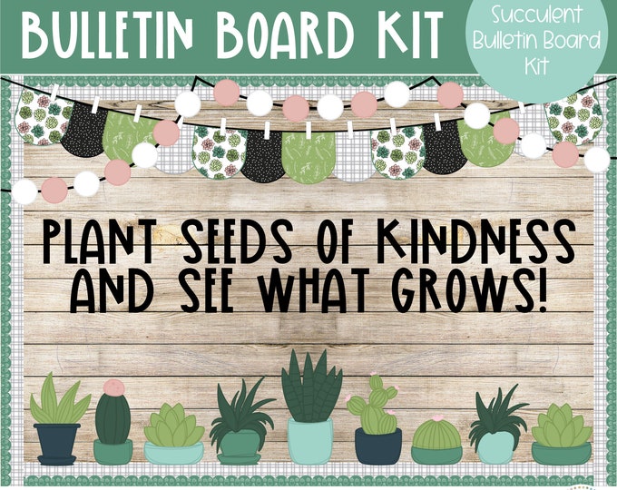 Spring Bulletin Board, Positive School Bulletin Board, Kindness ...