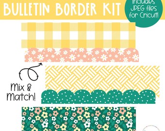 Summer Bulletin Board Border, Classroom Decor, Retro Sunshine Clipart ...