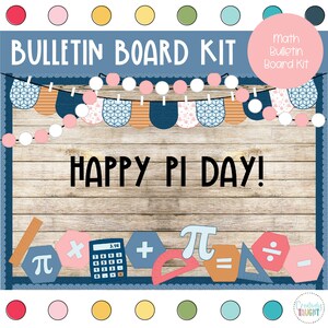 Math Classroom Decor - Pi Day - March Bulletin Board Kit - Etsy