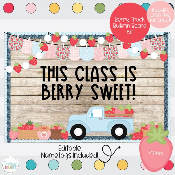 Strawberry Summer Bulletin Board - Etsy