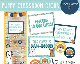 Printable Puppy Theme Tens Frames, Puppy Theme Classroom Decor, Numbers ...