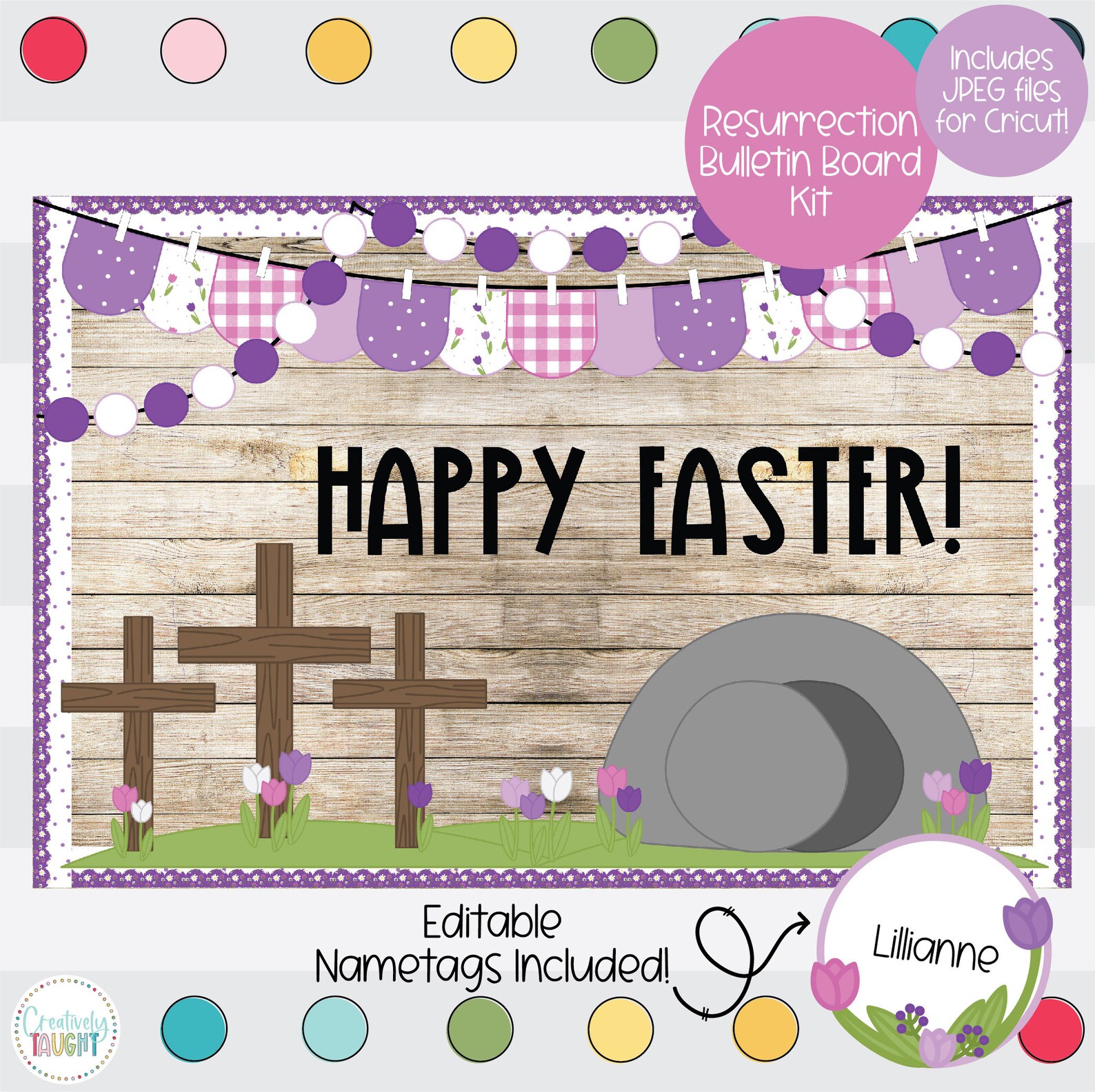 He is Risen Resurrection Easter Bulletin Board Kit - Etsy