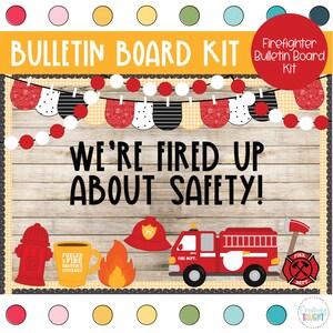 Firefighter - Community Service Bulletin Board Kit - Etsy