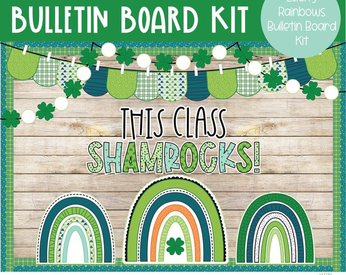 St. Patrick's Day Bulletin Board, Printable St. Patty's Day Classroom ...