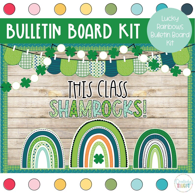 Cutest Clovers in the Patch- St. Patrick’s Day Bulletin Board Kit - Etsy