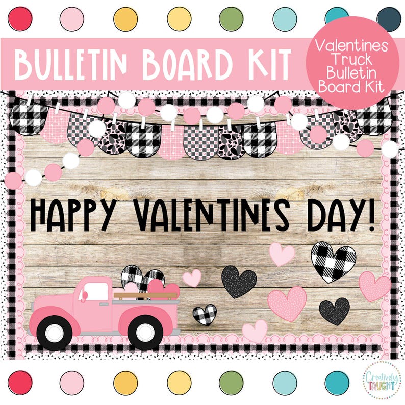 Loads of Love - Valentines Truck - February Bulletin Board Kit - Etsy