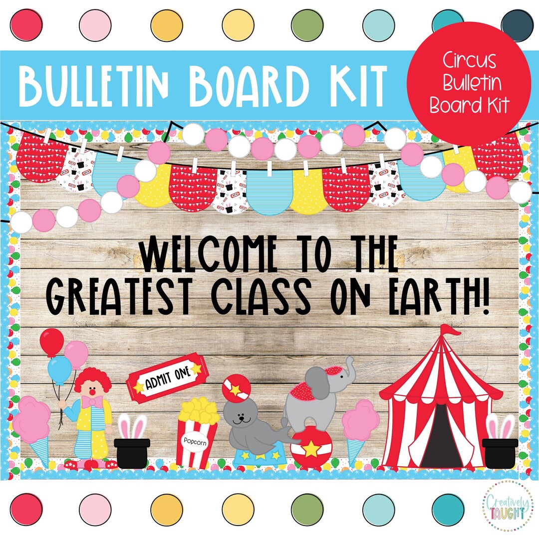 Circus - Carnival Classroom Theme Bulletin Board Kit - Etsy