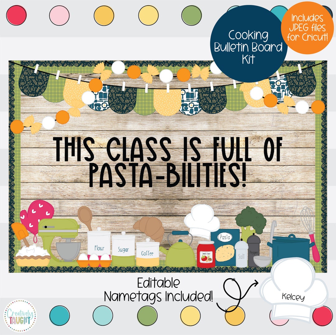 Cooking Home Economics Bulletin Board Kit - Etsy