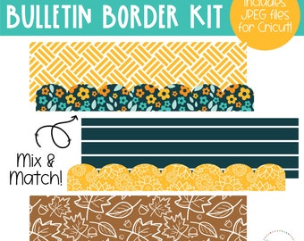 Sunflower Farmhouse Bulletin Board Kit | Bulletin Board Borders ...