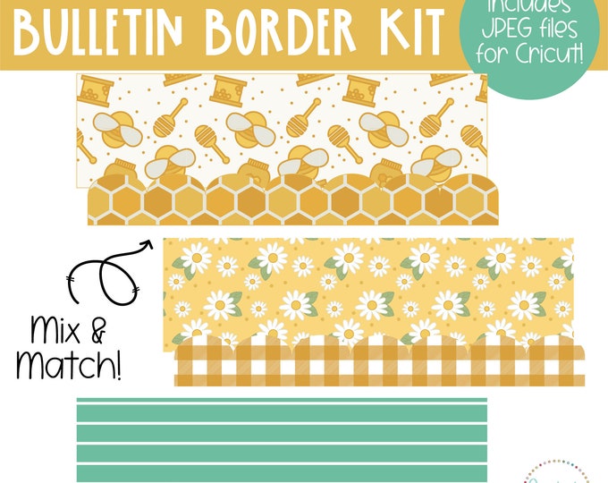 Bumble Bee Collection | Bulletin Board Borders Digital Download - Etsy ...
