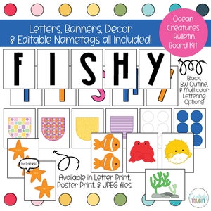 Ocean - Under the Sea - Back to School Bulletin Board - Etsy