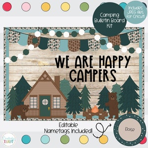 Happy Campers Library Bulletin Board Kit - Etsy