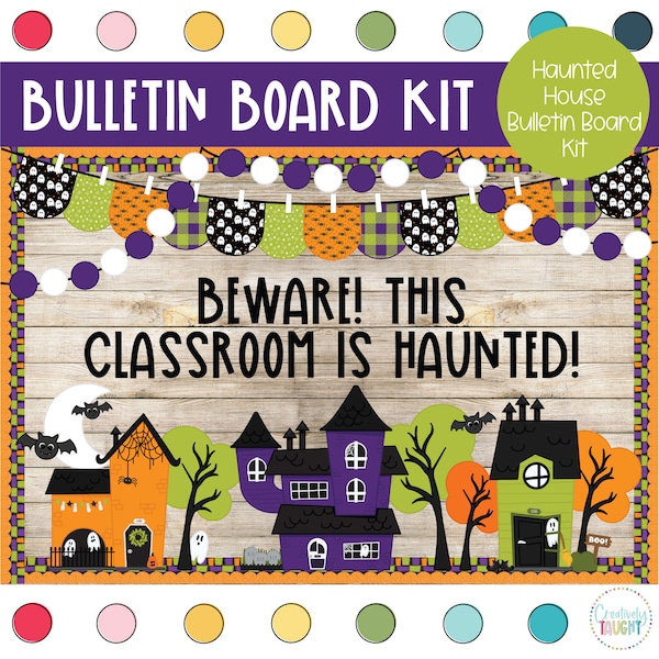 Haunted Houses Bulletin Board - Etsy
