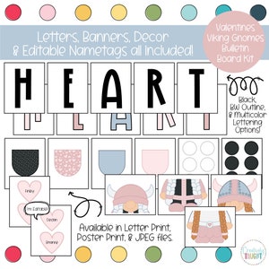 Valentine Viking Gnomes - Valentines Gnomes - February Bulletin Board ...