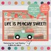Peachy Sweet Truck Summer Bulletin Board Kit | Etsy